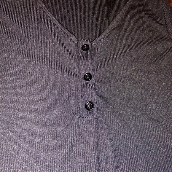 PrettyLittleThing | Tops | Nwt Plt Shape Black Ribbed Long Sleeve ...